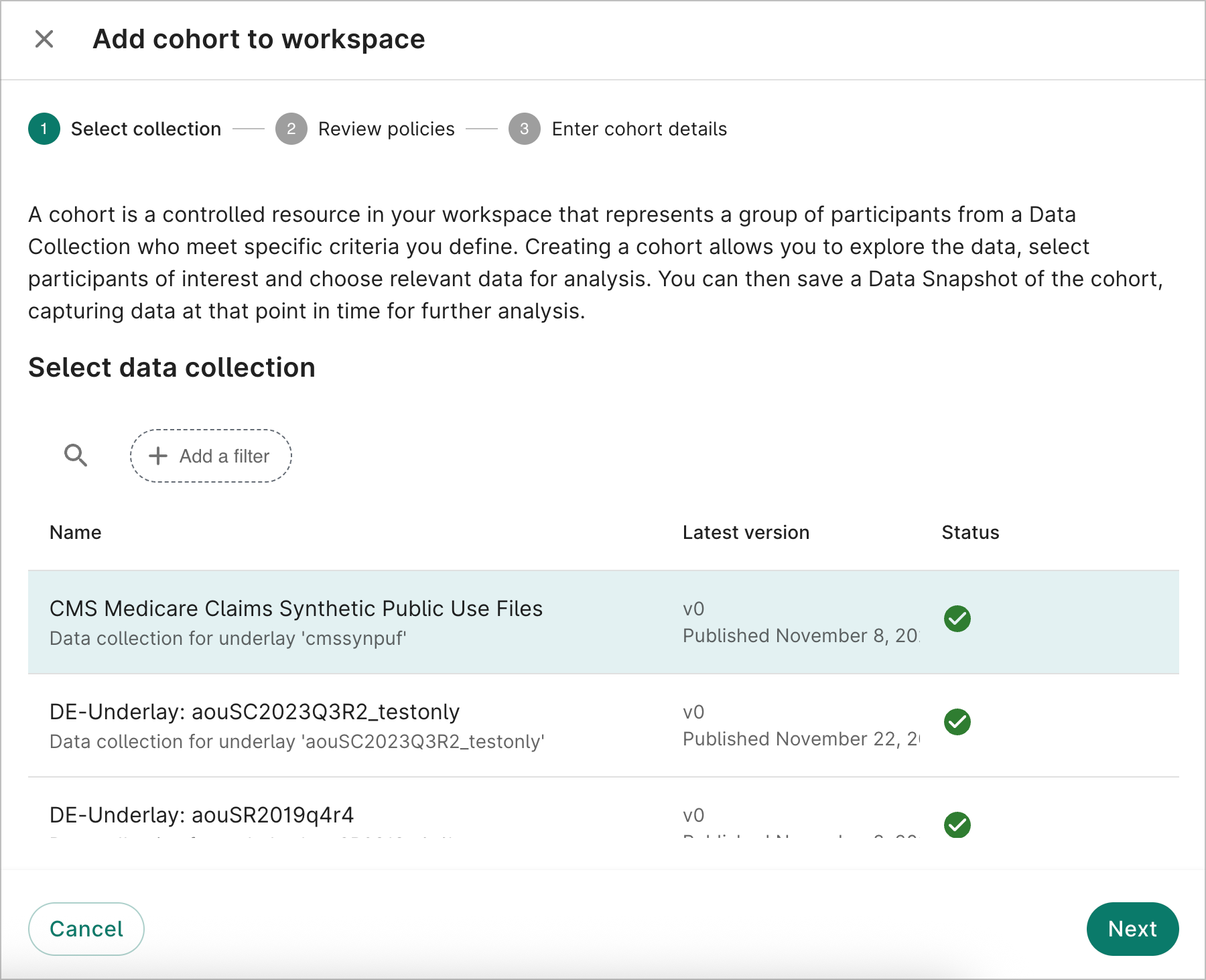 Get started with Data Explorer | Verily Workbench