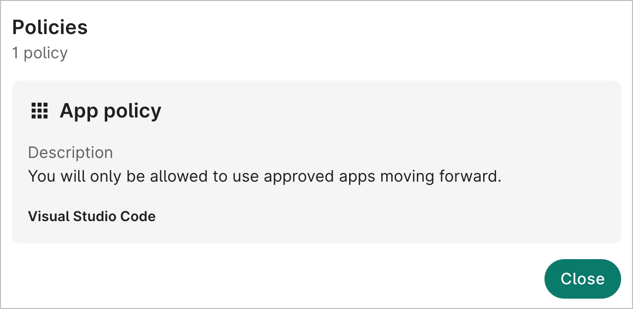 App policy | Verily Workbench